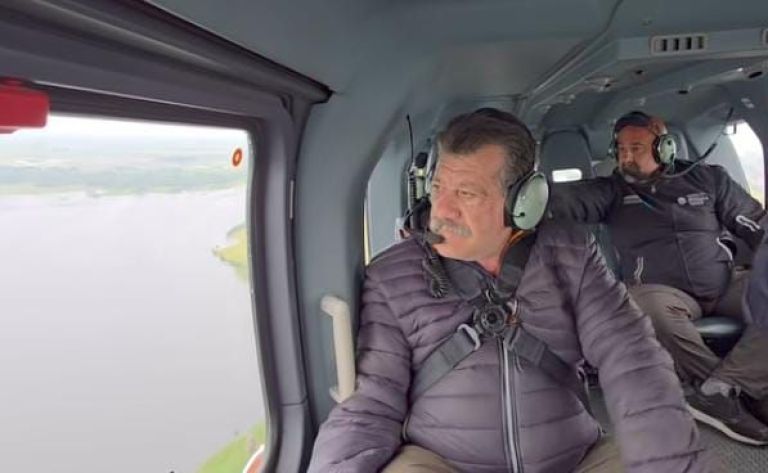 Sergio Barenghi sobrevoló la ciudad para evaluar los daños tras las ...